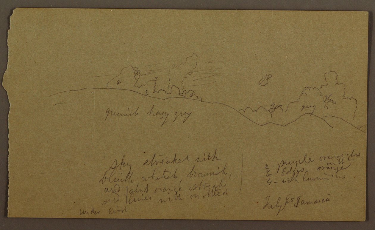 Landscape, July 1865 by Frederic Edwin Church