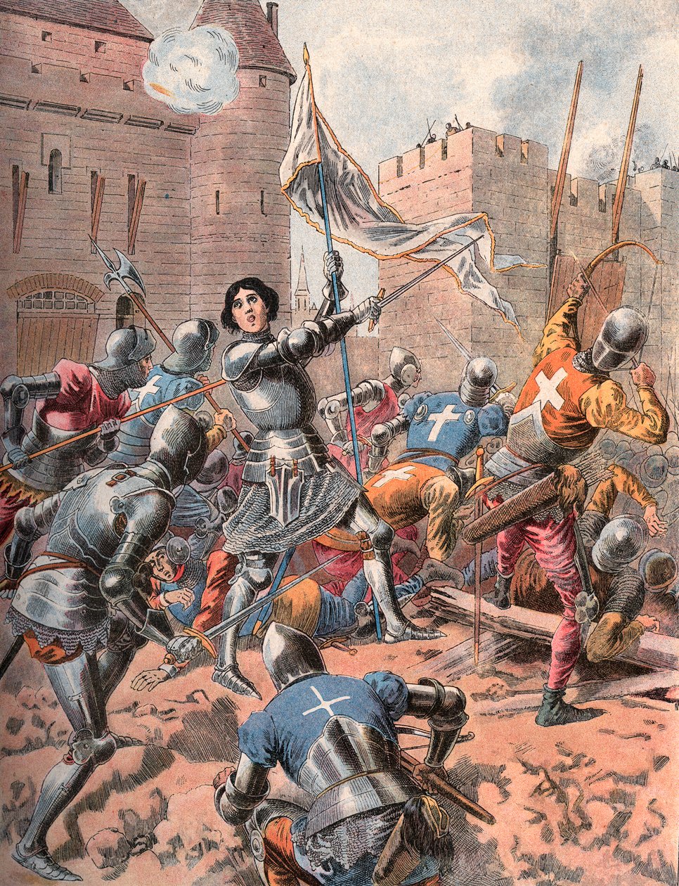 Joan of Arc at the Siege of Orleans by Frederic Theodore Lix