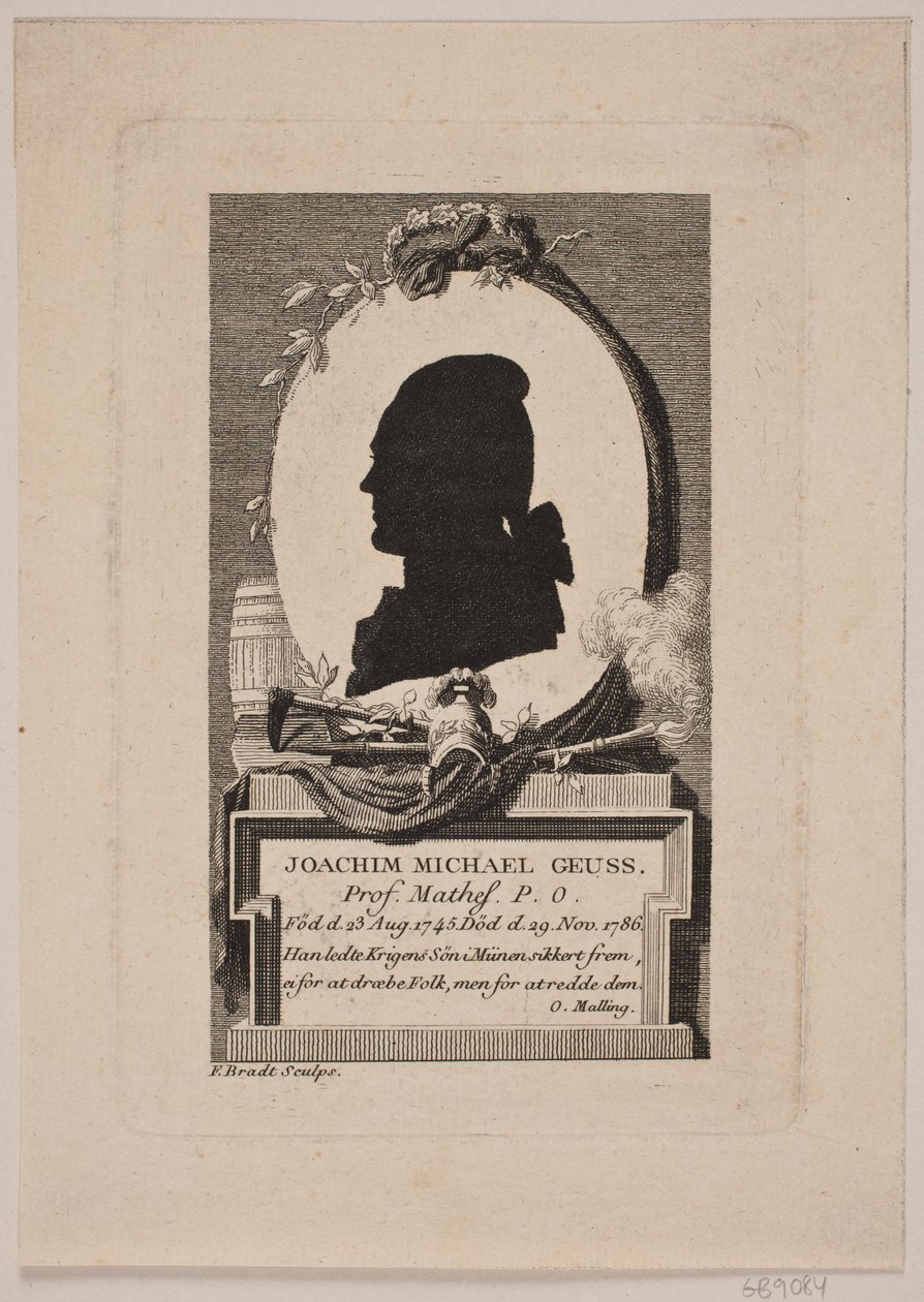 Silhouette of Prof. Joachim Michael Geuss in Profile Left