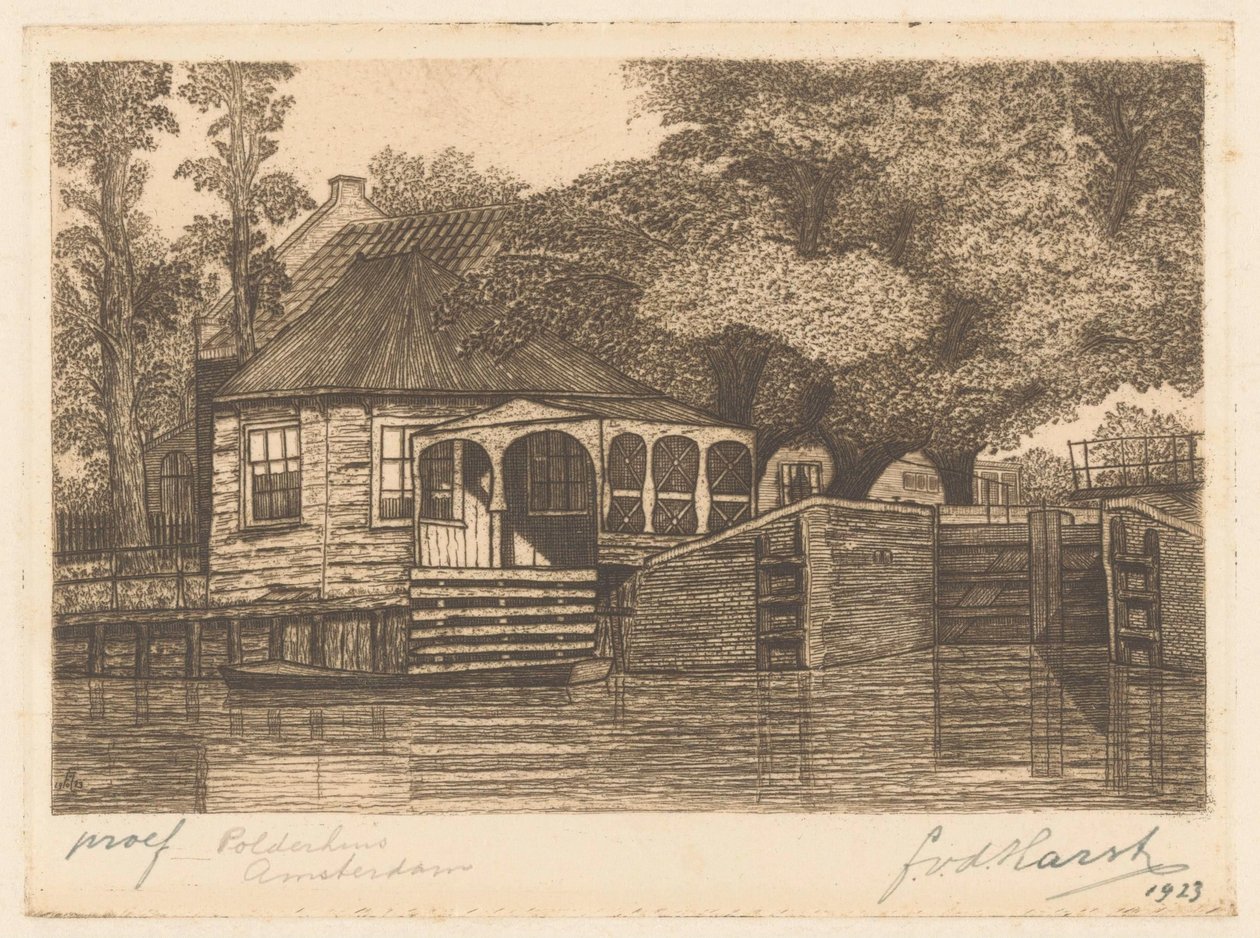 Polder House by Frederik van der Harst (signed by artist)