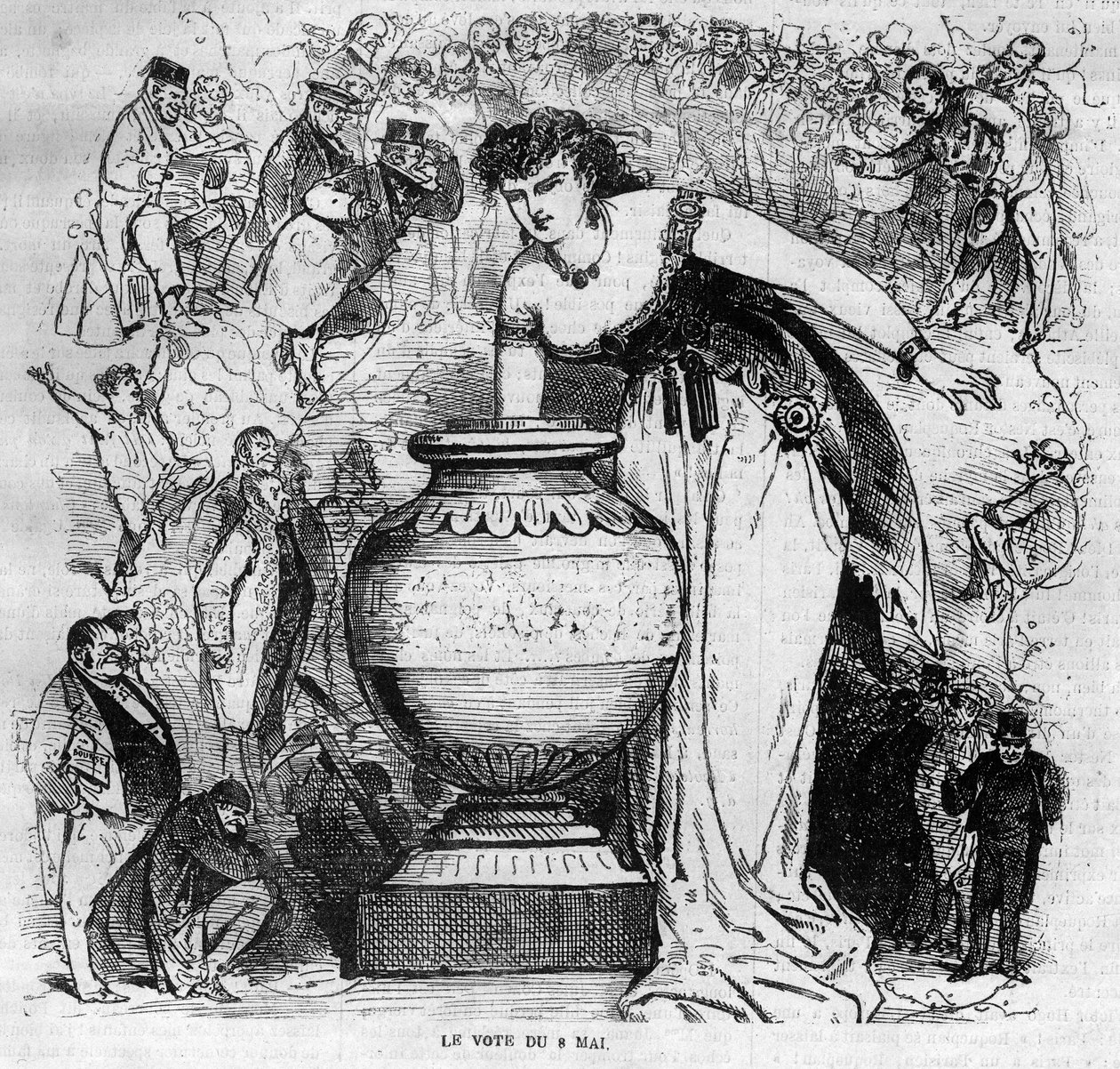 Allegory of the Plebiscite of 8 May 1870, Last Plebiscite Under the ...