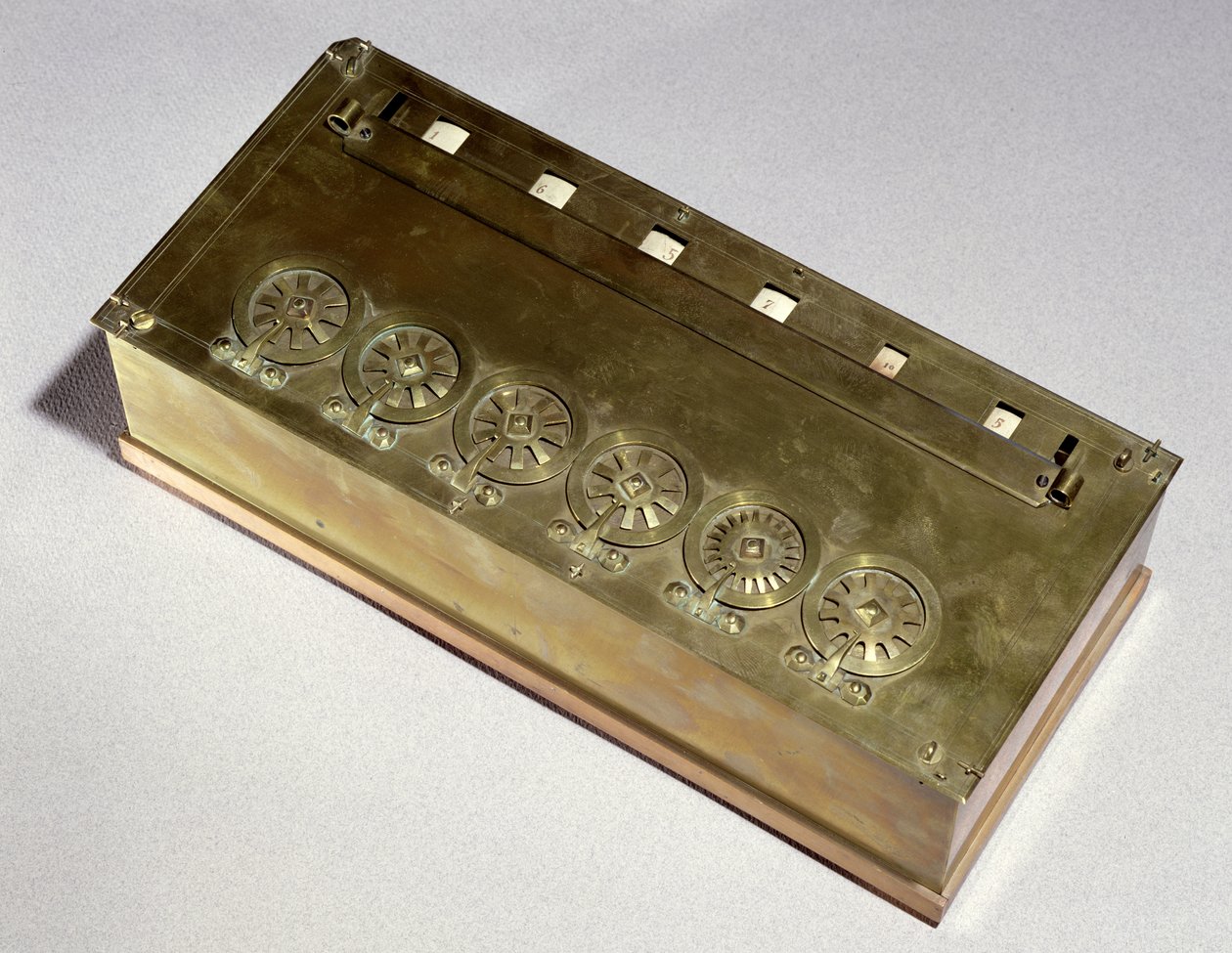 Calculating Machine Invented by Blaise Pascal in 1642