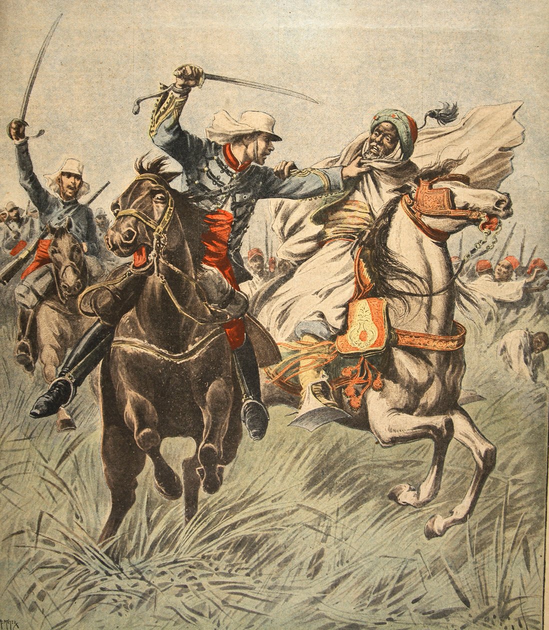 Capture of Samory by Lieutenant Jacquin by French School
