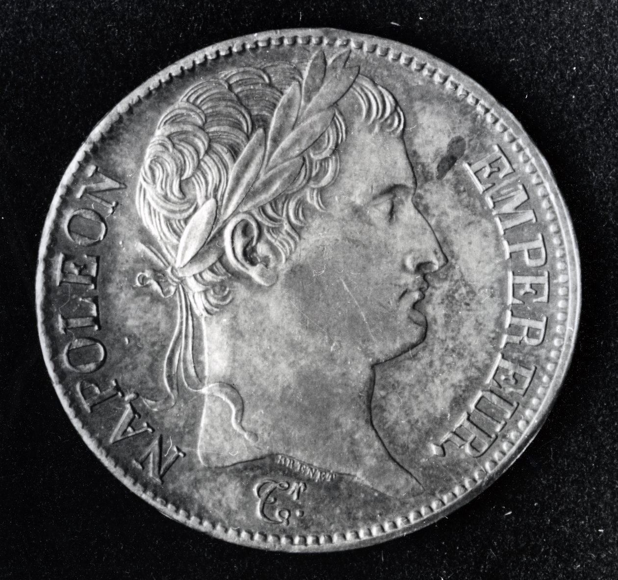 Coin depicting Napoleon I (1769-1821) by French School