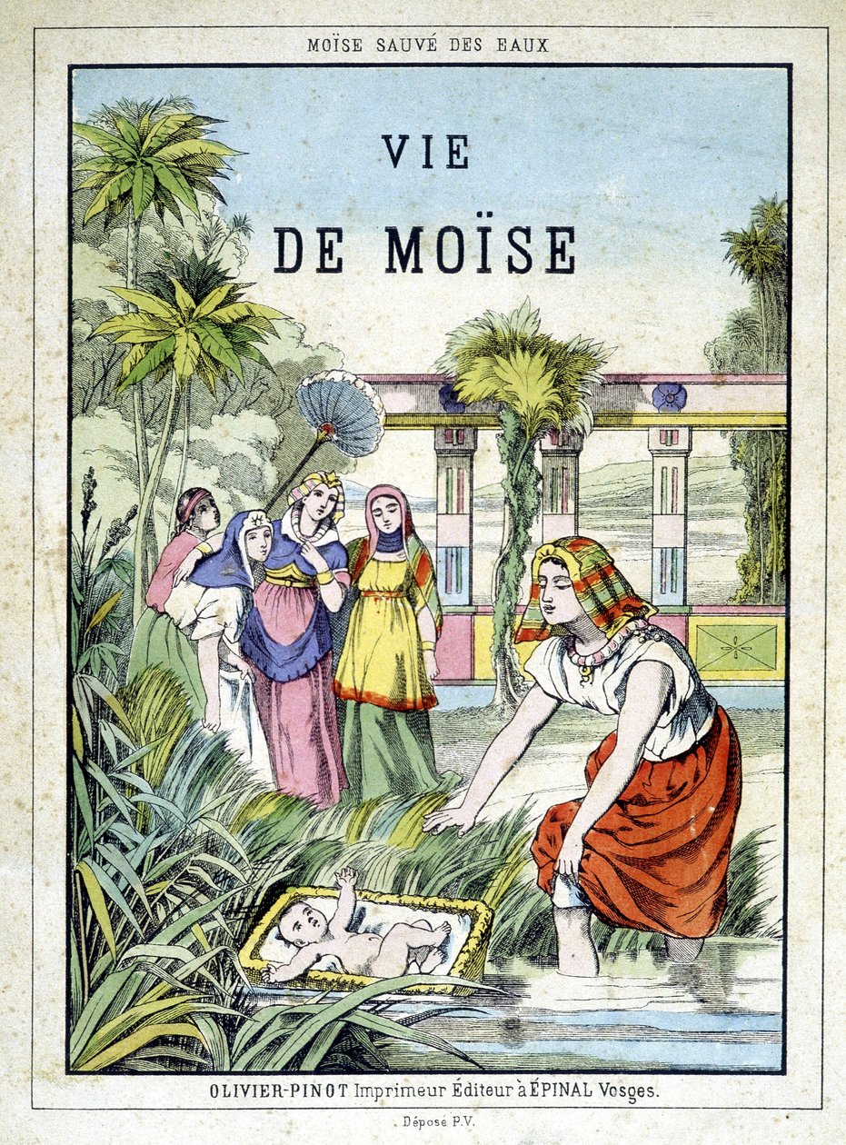 Frontispiece of the book 'Life of Moses', ed. Olivier Pinot, Epinal, late 19th century