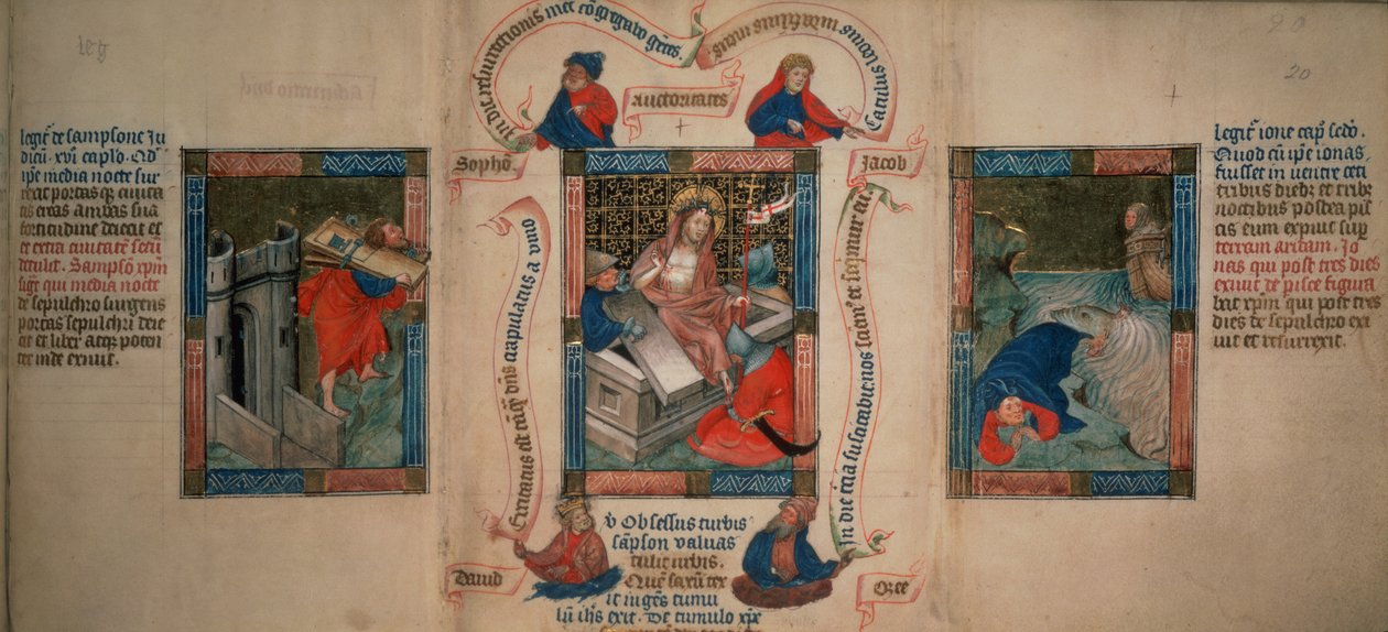 The Resurrection, Samson breaking down the gates of Gaza, Jonah ...