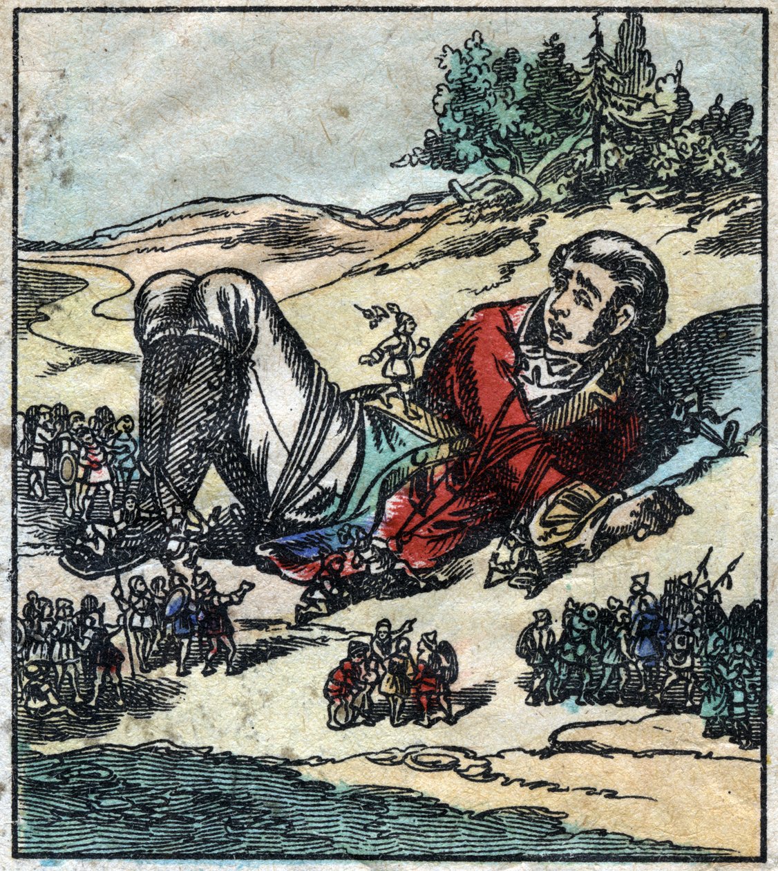 Lemuel Gulliver Woke Up After His Shipwreck and was Taken Prisoner by the Lilliputians ...