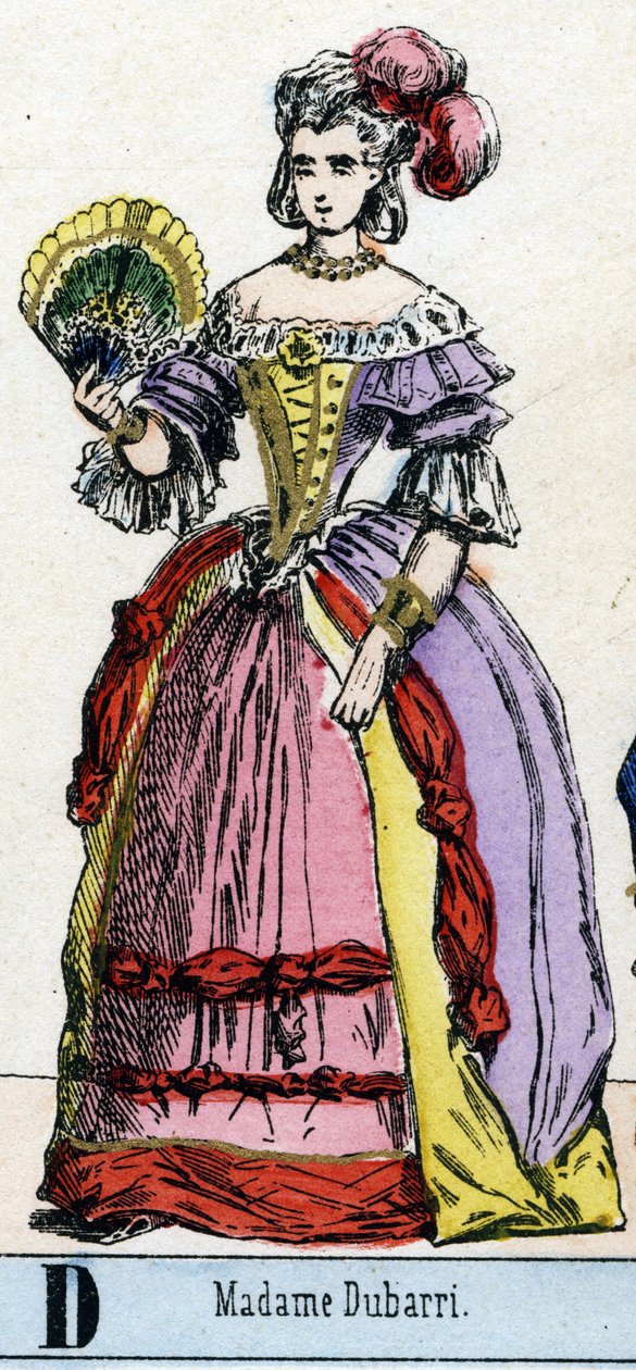 Letter D like Mrs. Dubarri. Portrait of Jeanne Becu, Countess du Barry ...