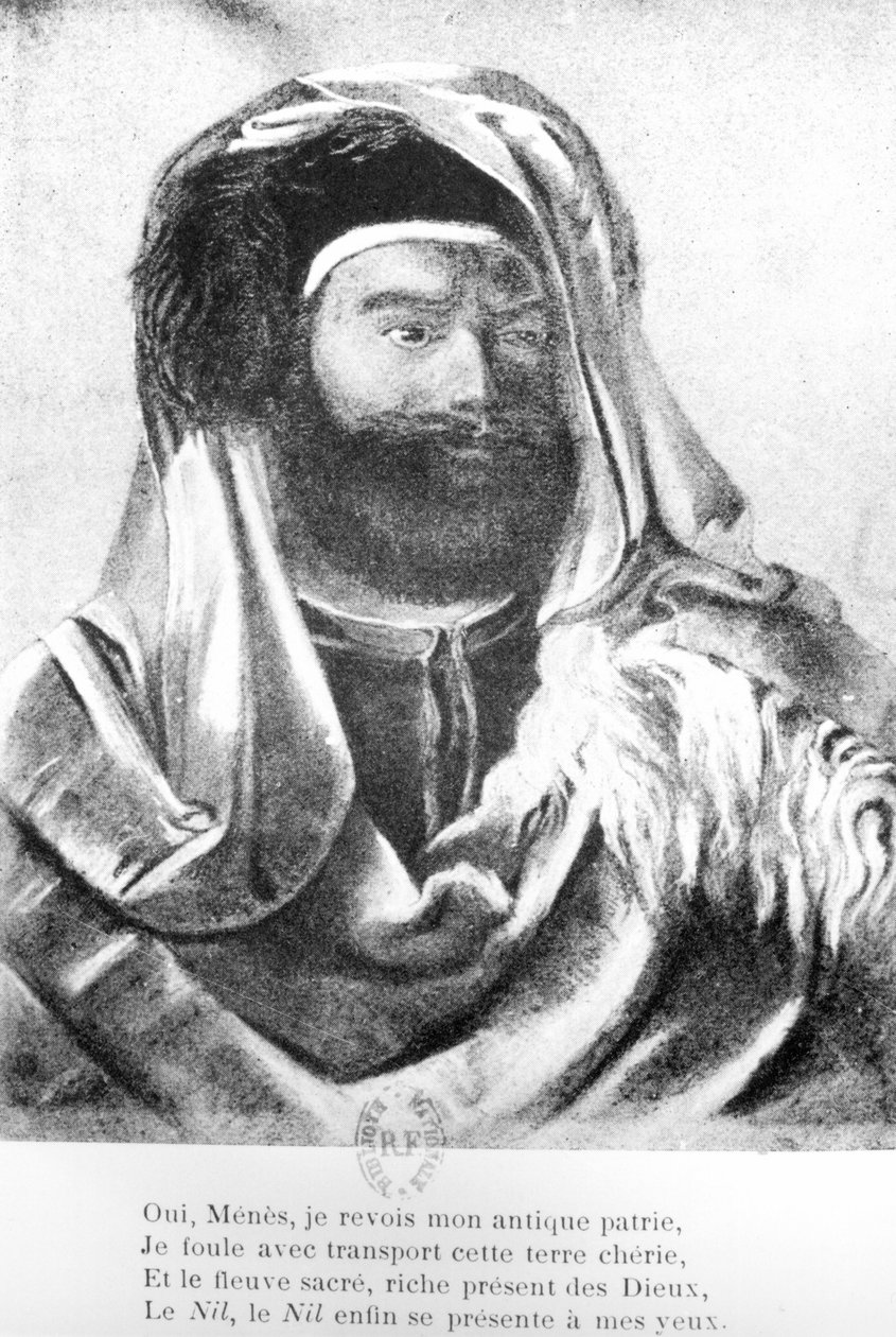 Portrait of Jean-Francois Champollion in Oriental Costume