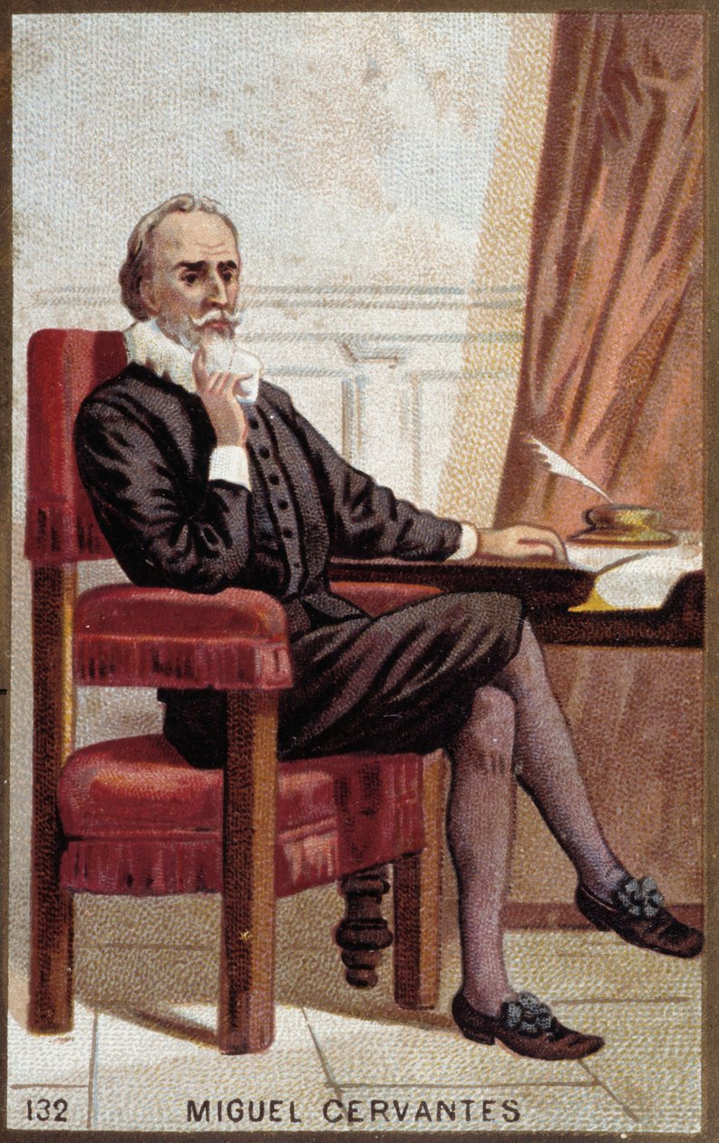 Portrait of Miguel Cervantes (1547-1616), Spanish writer