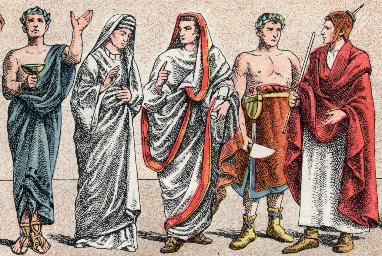 Religious costumes in Antiquity: portrait of a Greek priest, minister ...