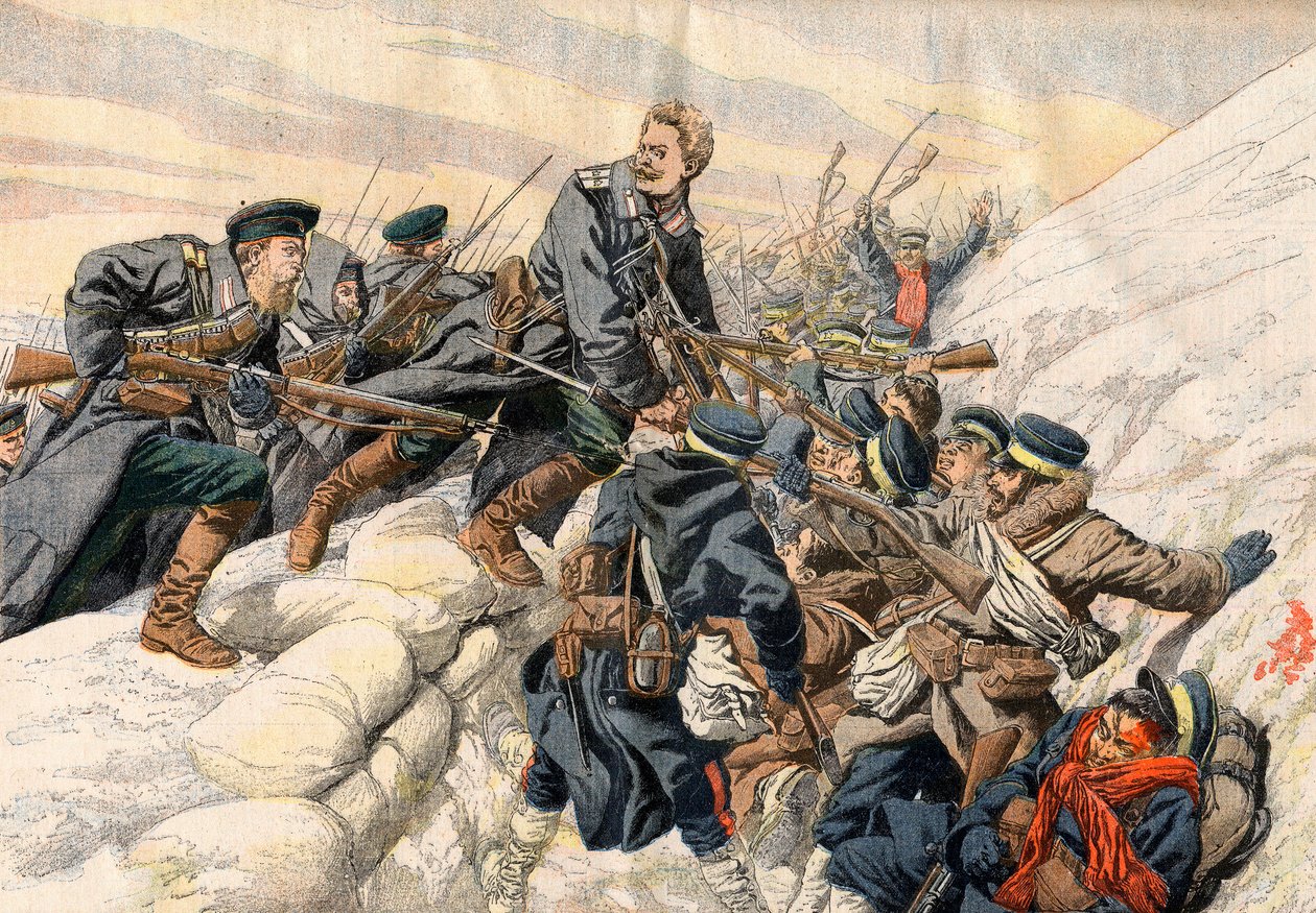 Russo-Japanese War - Fighting in the trenches at Port Arthur. The ...