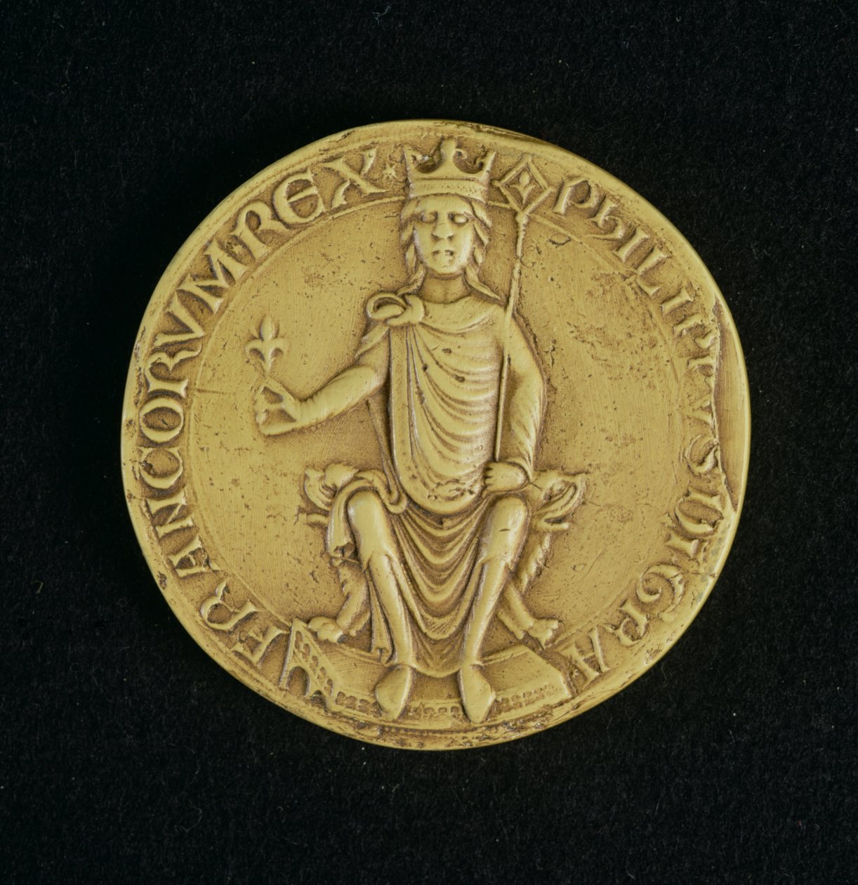 Seal of Philippe II Auguste by French School: Fine art print