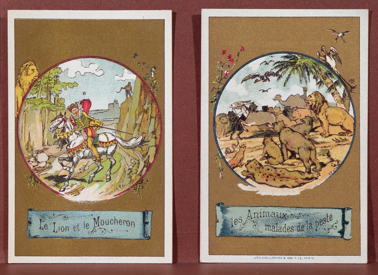 The Lion and the Midge, and the Animals Sick of the Plague (from ...