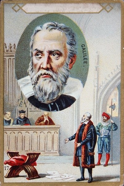 The Trial of Galileo Galilei in 1633 by French School