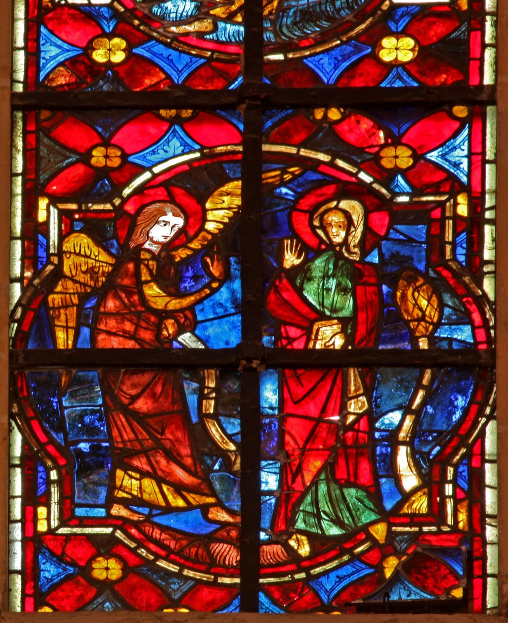 Window depicting the Annunciation of St John the Baptist to Zacharias ...