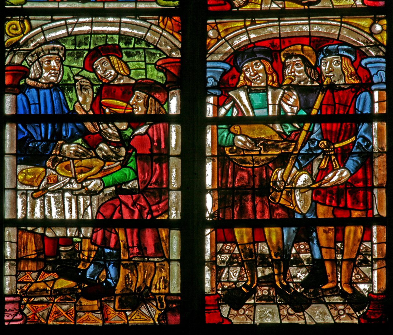 Scene from the Prodigal Son story: feast of the son's return