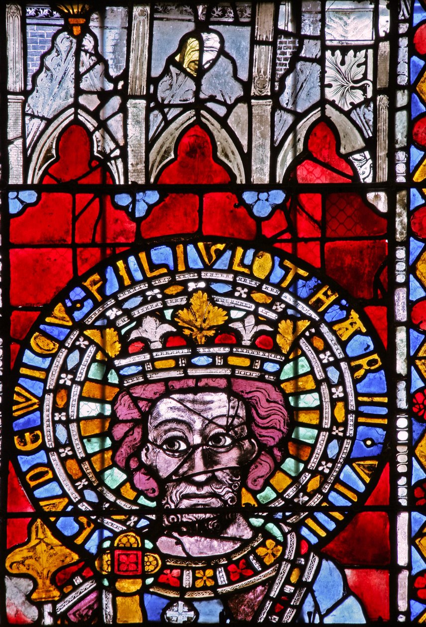 Window depicting Louis, son of Lotharius II by French School