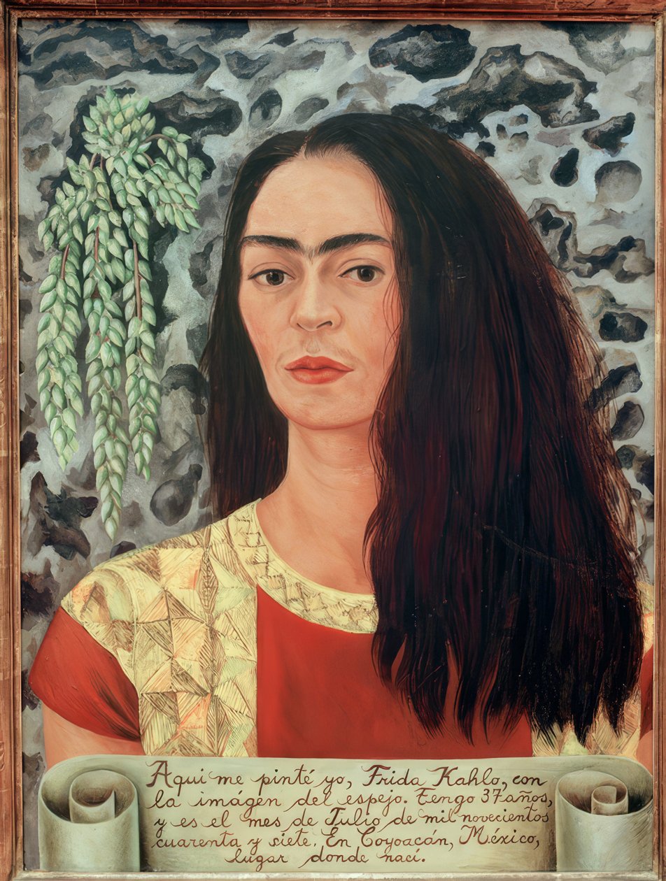 Self-Portrait with Loose Hair by Frida Kahlo: Fine art print