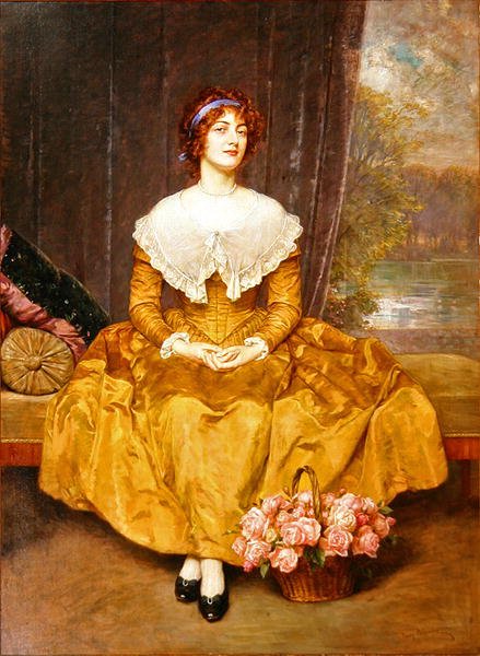 Portrait of a Lady by Friedrich Georg Papperitz