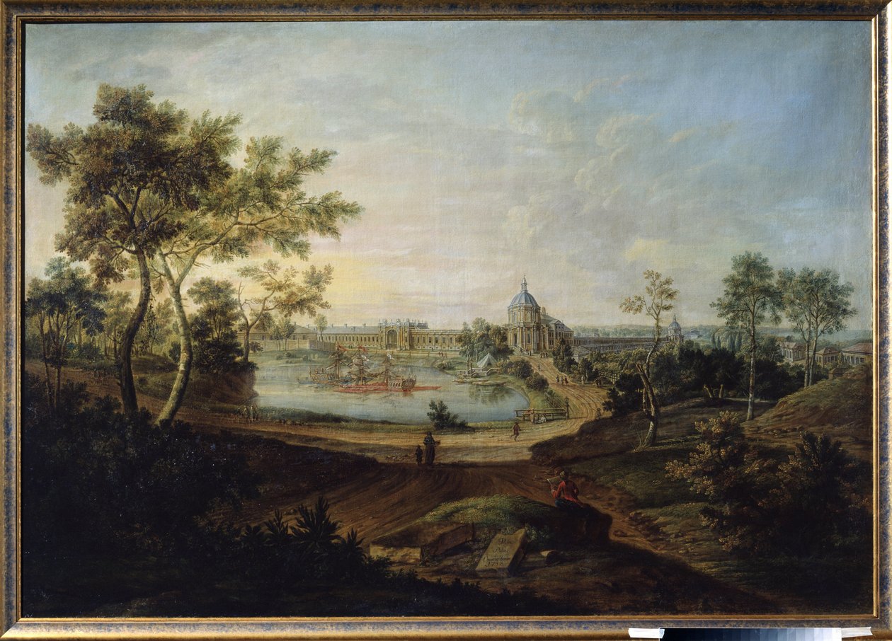 View of the Great Palace in Oranienbaum, built by architect Antonio ...