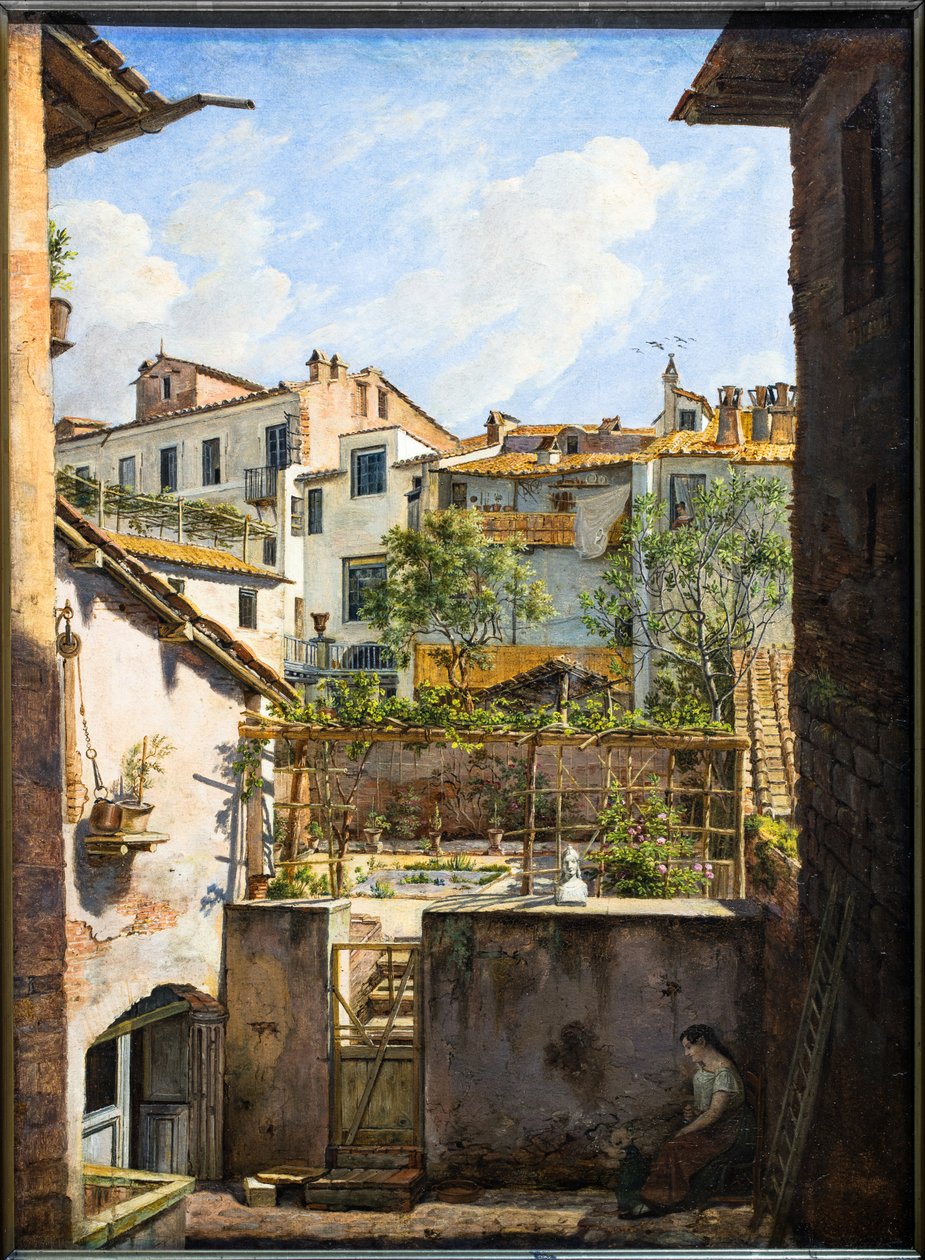 Italian Backyards by Friedrich Moosbrugger: Fine art print