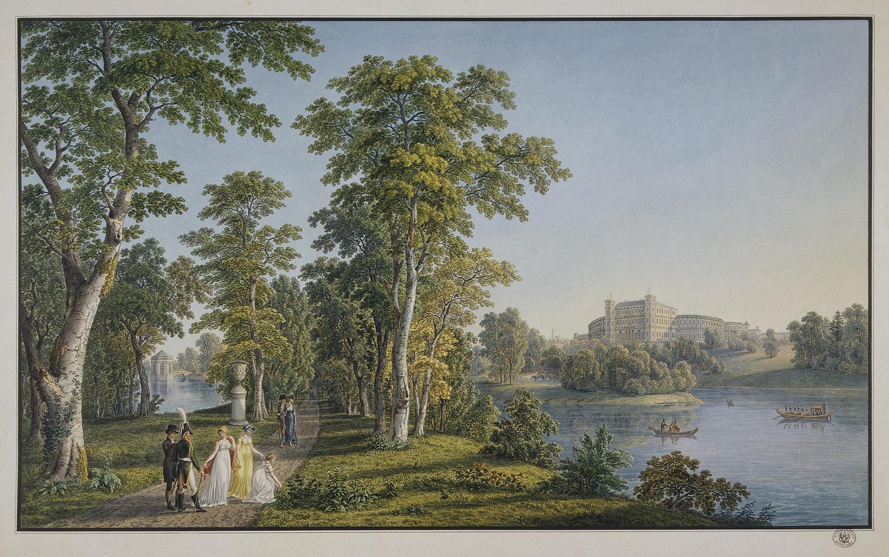 View of the Palace in Gatchina from the Park