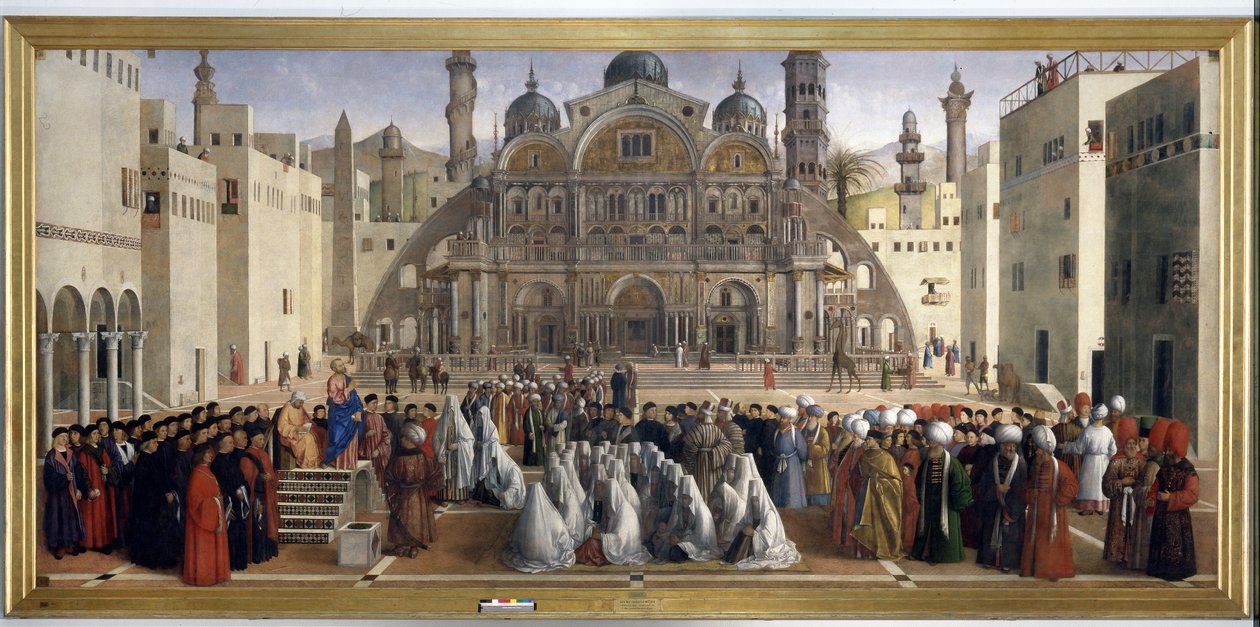 Saint Mark's sermon in a square of Alexandria of Egypt, 1504-07