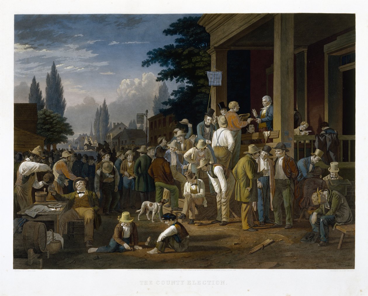 The County Election by George Caleb Bingham