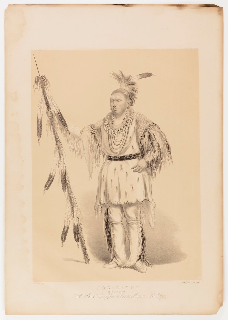 Joc-o-sot, the Walking Bear by George Catlin: Fine art print