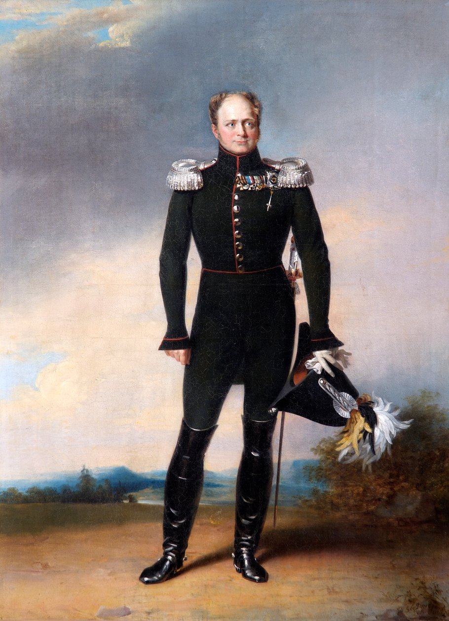 Portrait of Tsar Alexander I of Russia, 1825 by George Dawe