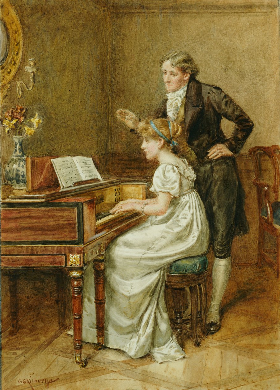 The Music Master by George Goodwin Kilburne: Fine art print
