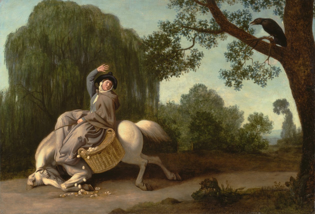 The Farmer's Wife and the Raven by George Stubbs