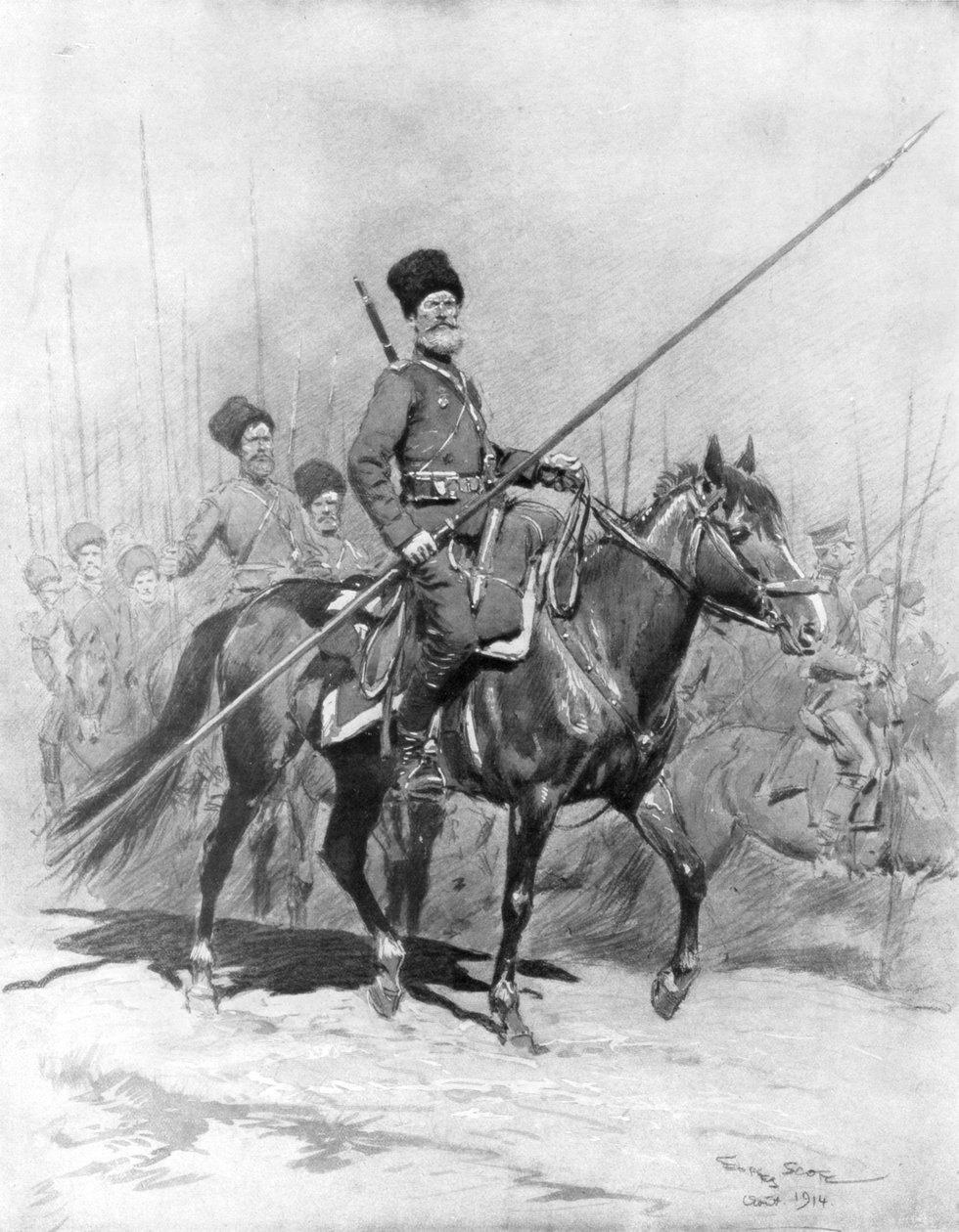 Cossack Cavalry by Georges Bertin Scott: Buy fine art prints
