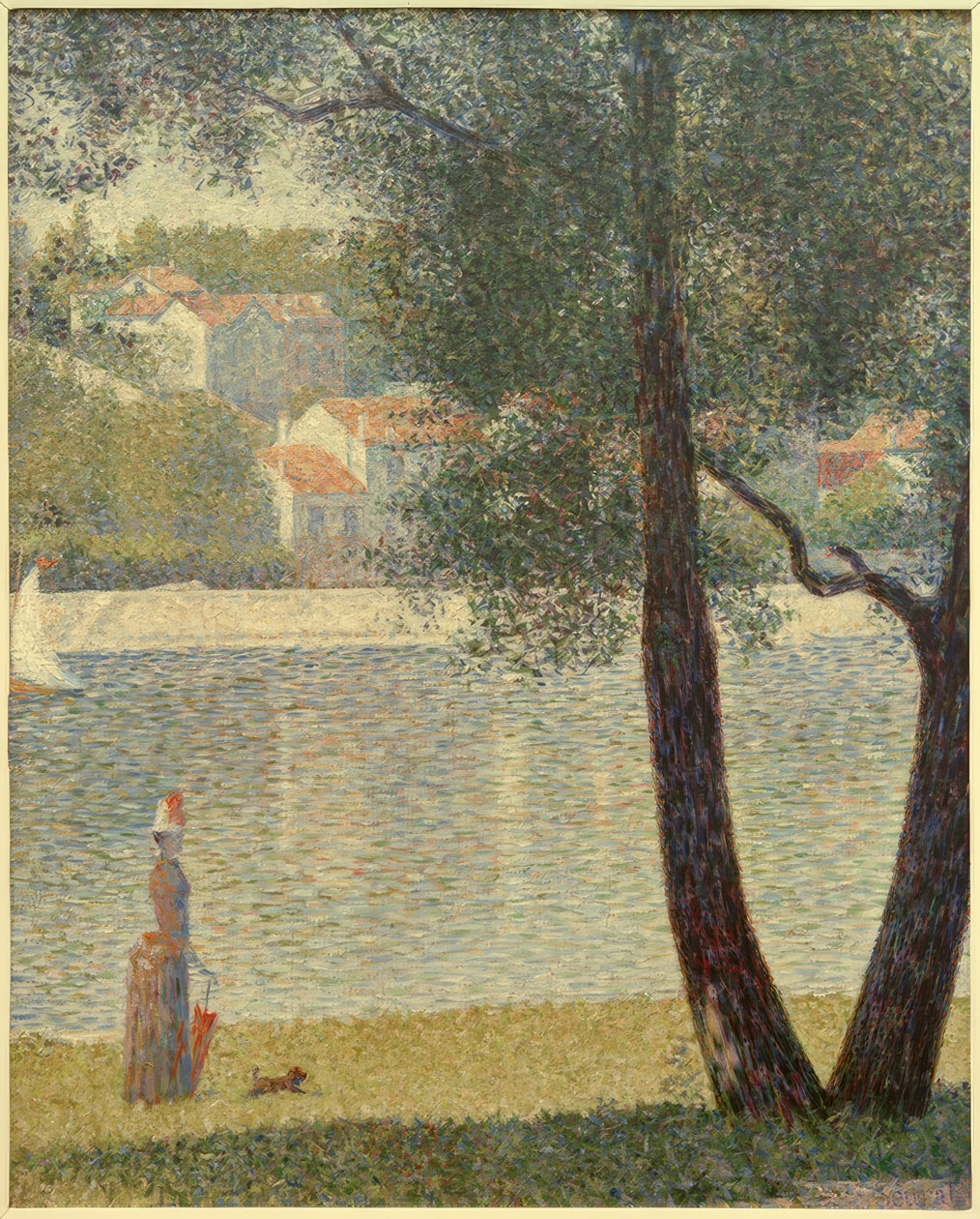 The Seine at Courbevoie by Georges Seurat: Fine art print