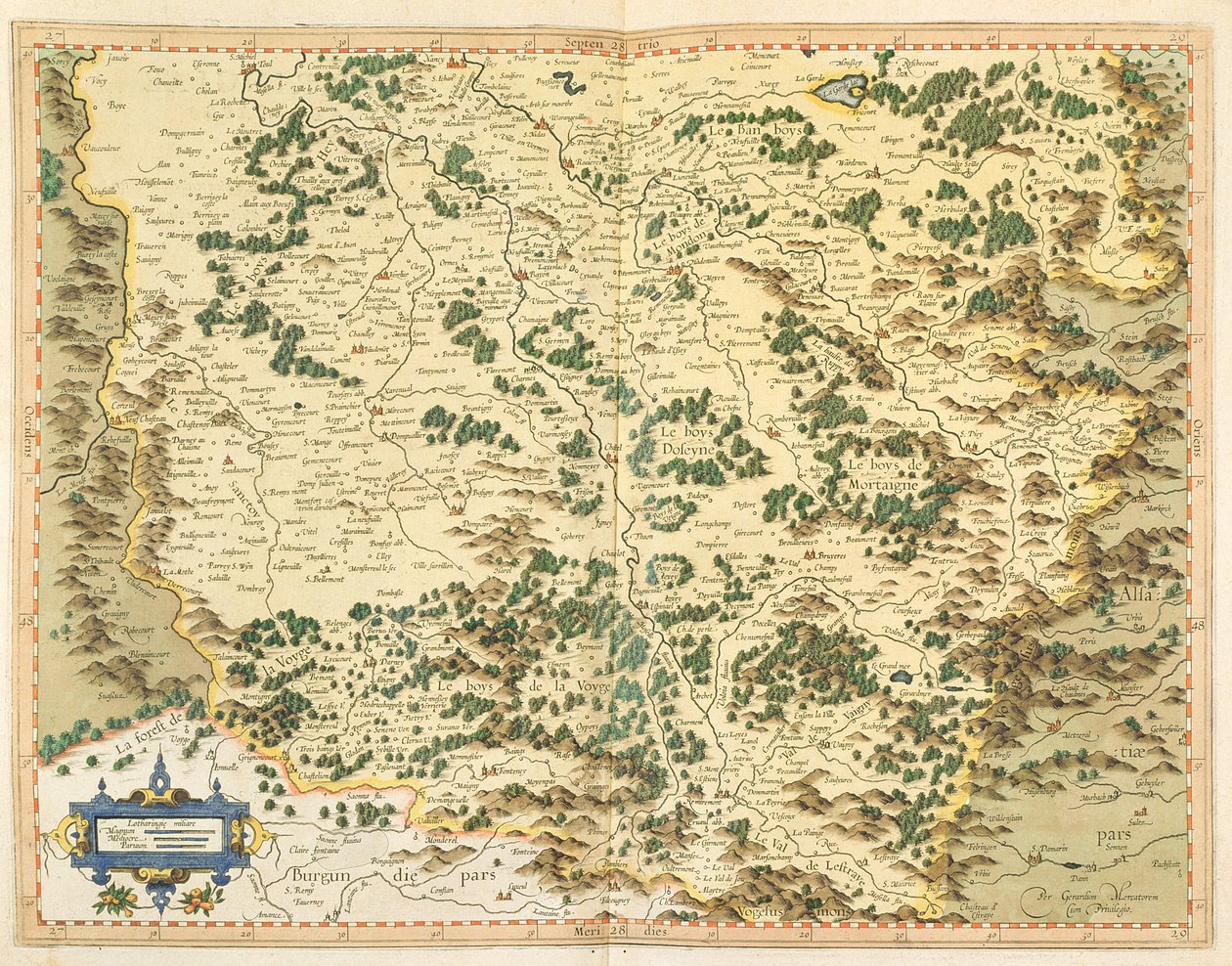 Map of Lotharingia, from 'Atlas sive cosmographicae meditationes de ...