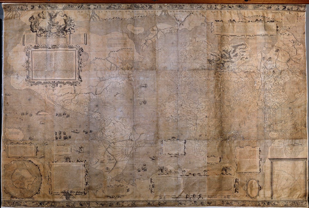 Geographic Map of the World by Gerard (after) Mercator