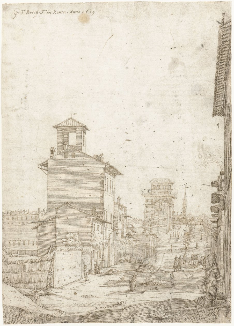 View of the Via Panisperna Towards Santa Maria Maggiore, Rome