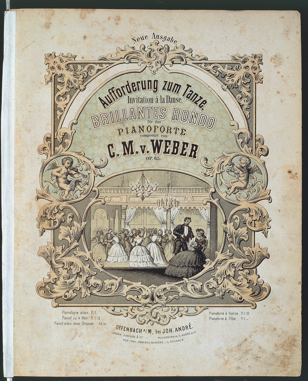 Cover of the score sheet for 'Invitation to the Dance'