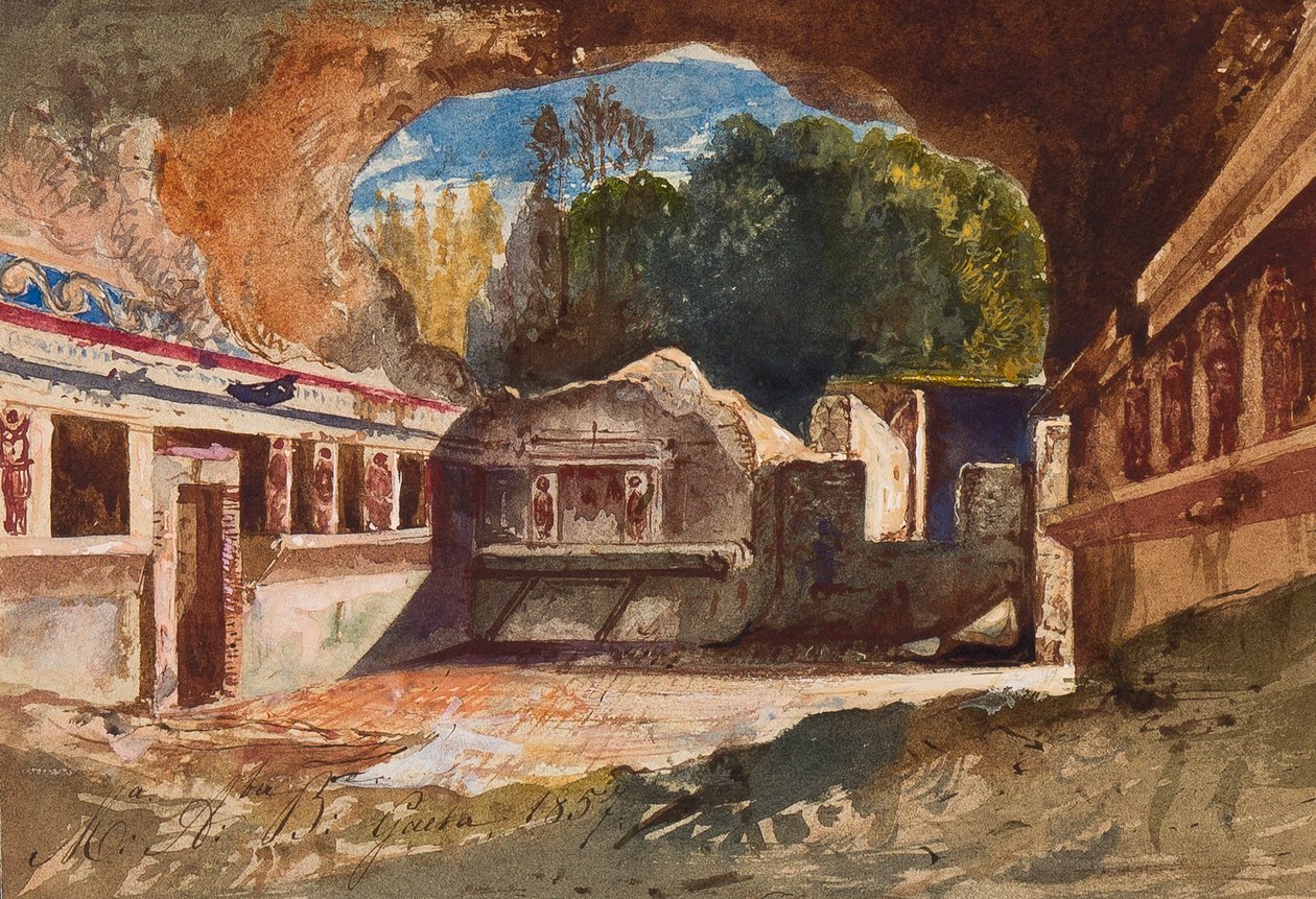 The Tepidarium, Pompeii, with Additions by Princess Maria Annunziata di ...