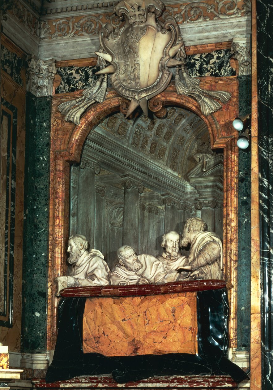 Side box with Cornaro family by Gian Lorenzo Bernini
