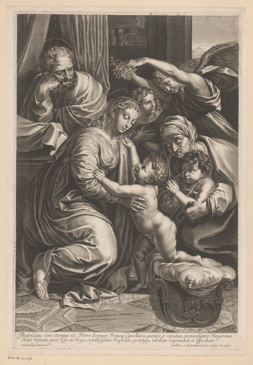 Holy Family with Elizabeth, John the Baptist, and Angels