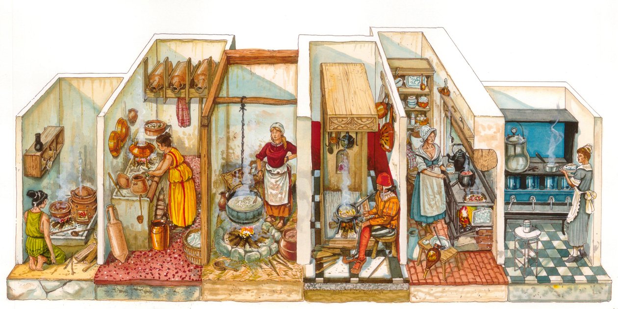 Medieval Kitchen Stove