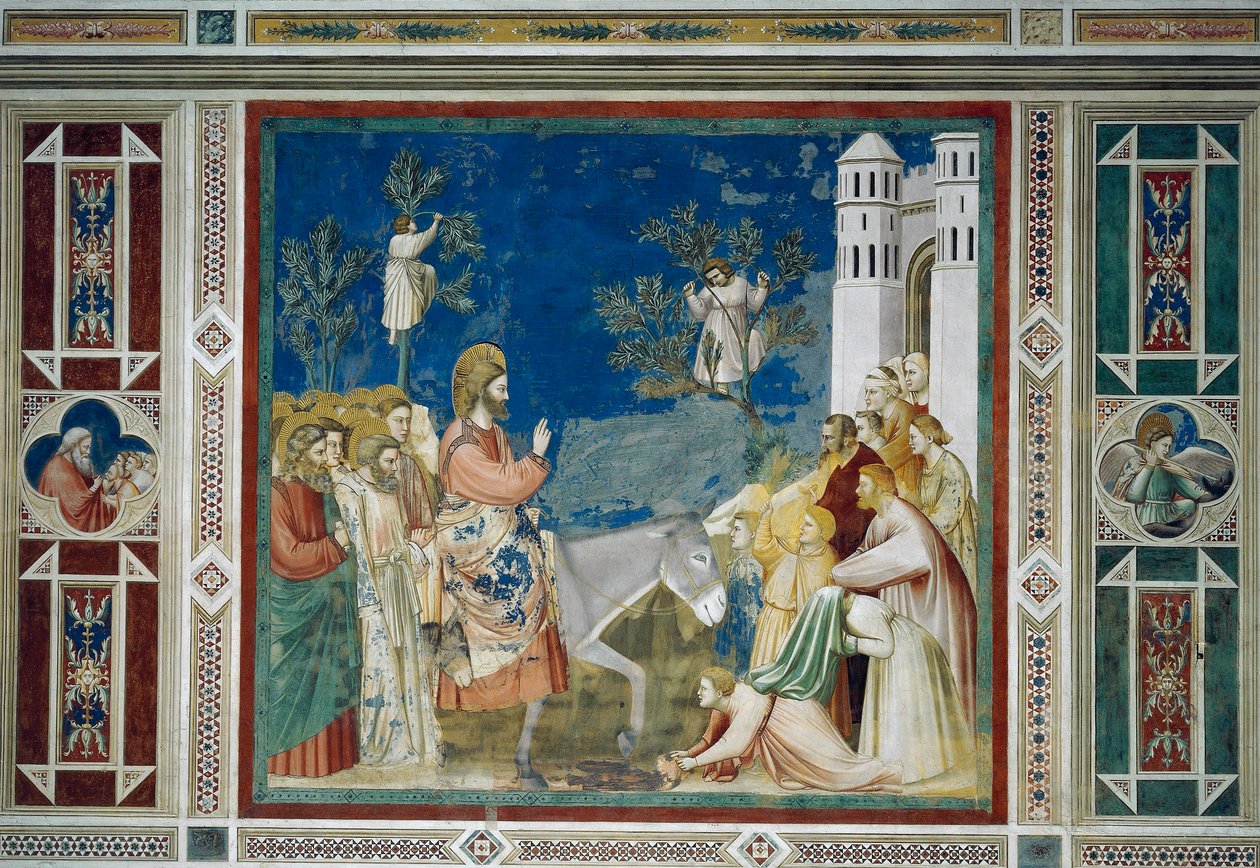 Jesus' Entry into Jerusalem (detail) by Giotto (c.1266-1337)