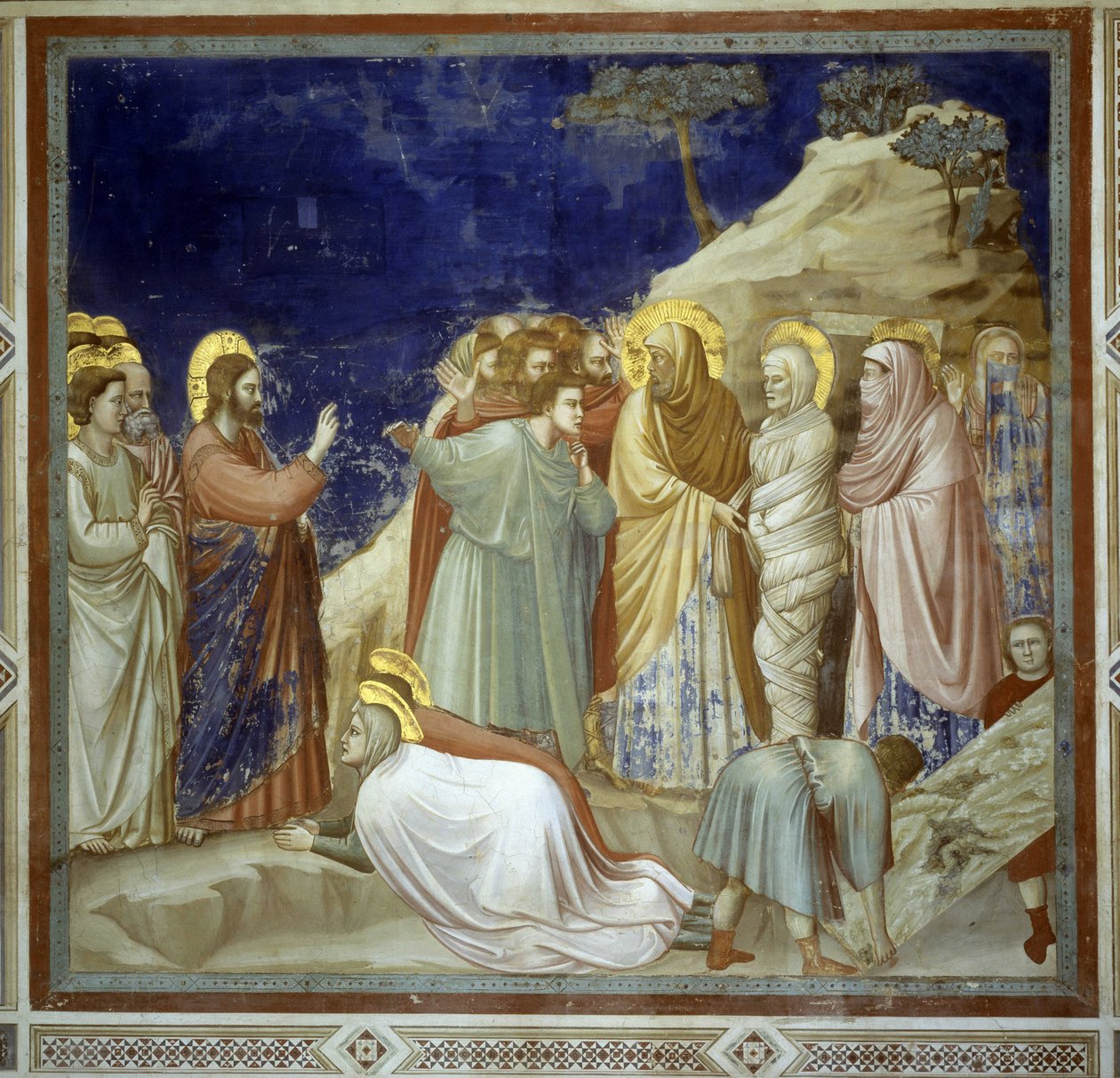 The Raising of Lazarus (fresco) by Giotto (c.1266-1337)