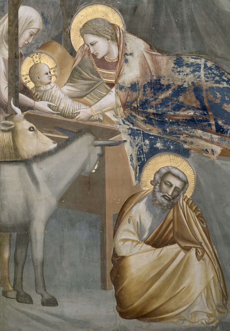 The Nativity (post restoration) by Giotto di Bondone