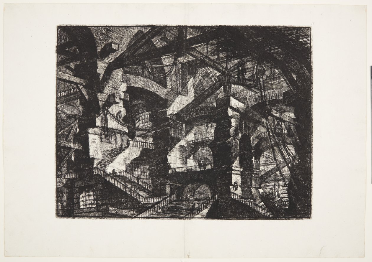 Complex Groups of Interrelated Ruined Arches Supporting Beams and Ropes