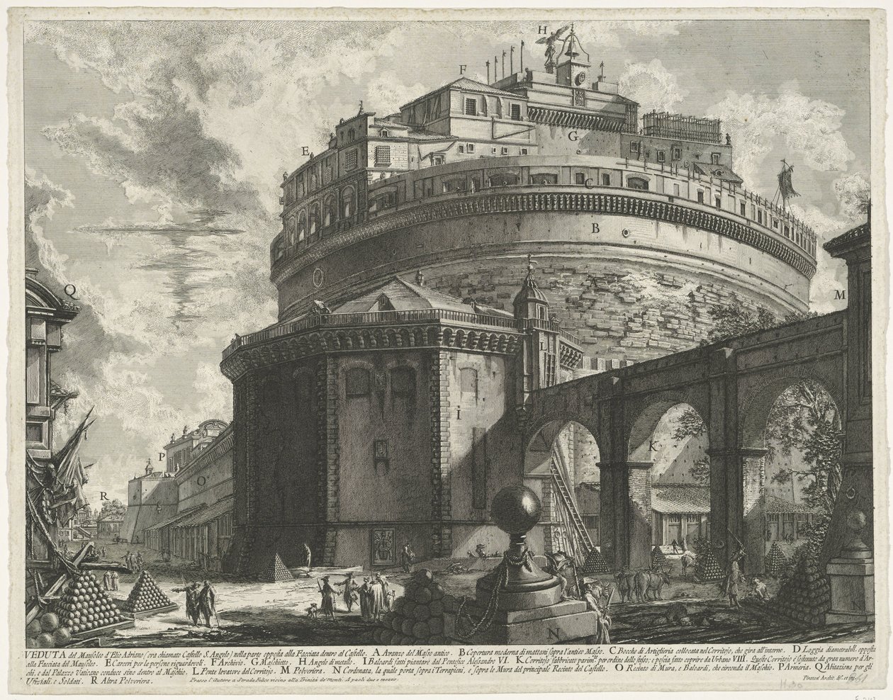 Castle of the Holy Angel in Rome (Views of Rome)