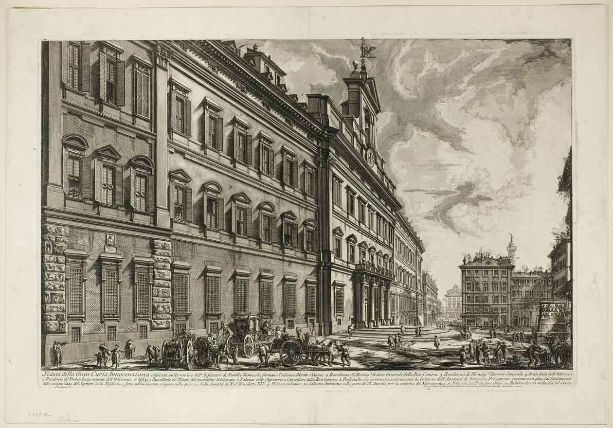 View of the Palazzo di Montecitorio, from Views of Rome