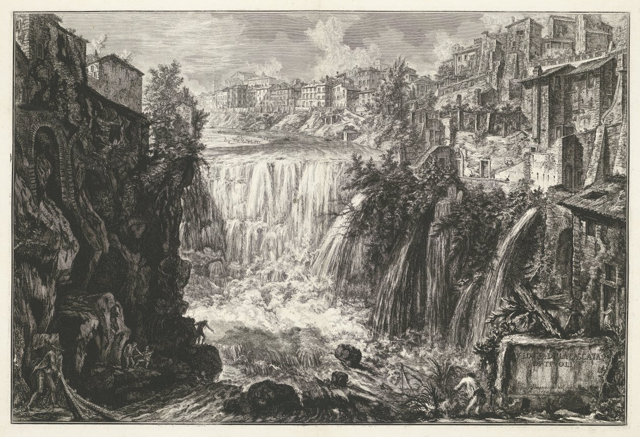 Waterfall in Tivoli (Views of Rome)